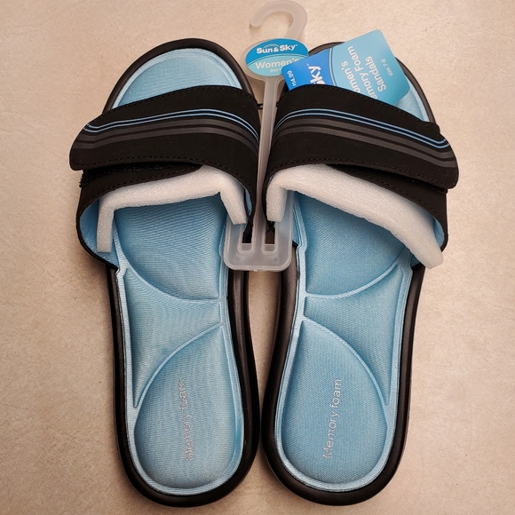 Sun & Sky | Shoes | New Womens Memory Foam Sandals | Poshmark